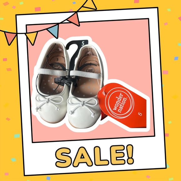 wonder nation | Shoes | Wonder Nation Silver Bow Kids Dress Shoes Size ...